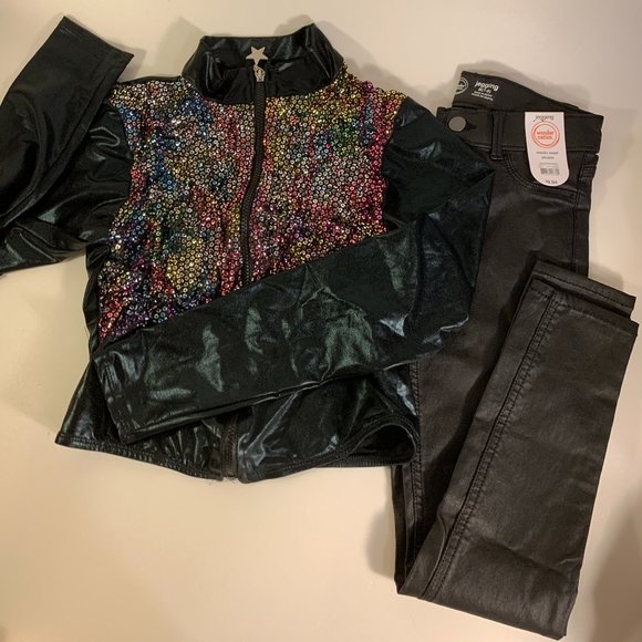 wonder nation | Costumes | Girls Sparkly Hip Hopstreet Dance Jacket ...